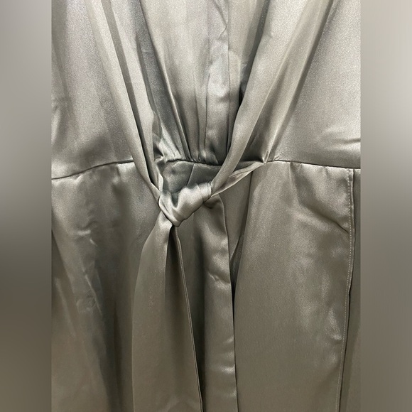 Dresses | Veiled Collection Unused Blue Satin Long Sleeve Maxi Dress ...